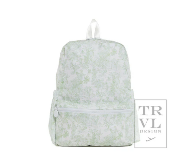 TRVL Design Backpack -Bunny Toile Green – SaddleStitches